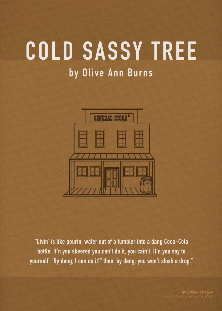 'Cold Sassy Tree Book Art ' Poster, picture, metal print, paint by ...