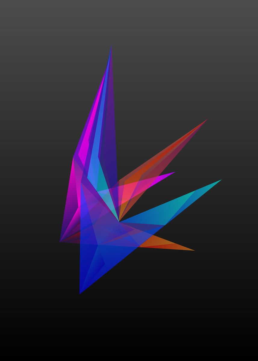 'Facet' Poster, picture, metal print, paint by Dylan Val | Displate