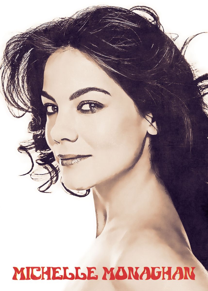 'Michelle Monaghan' Poster, picture, metal print, paint by Anxhela Sufa ...