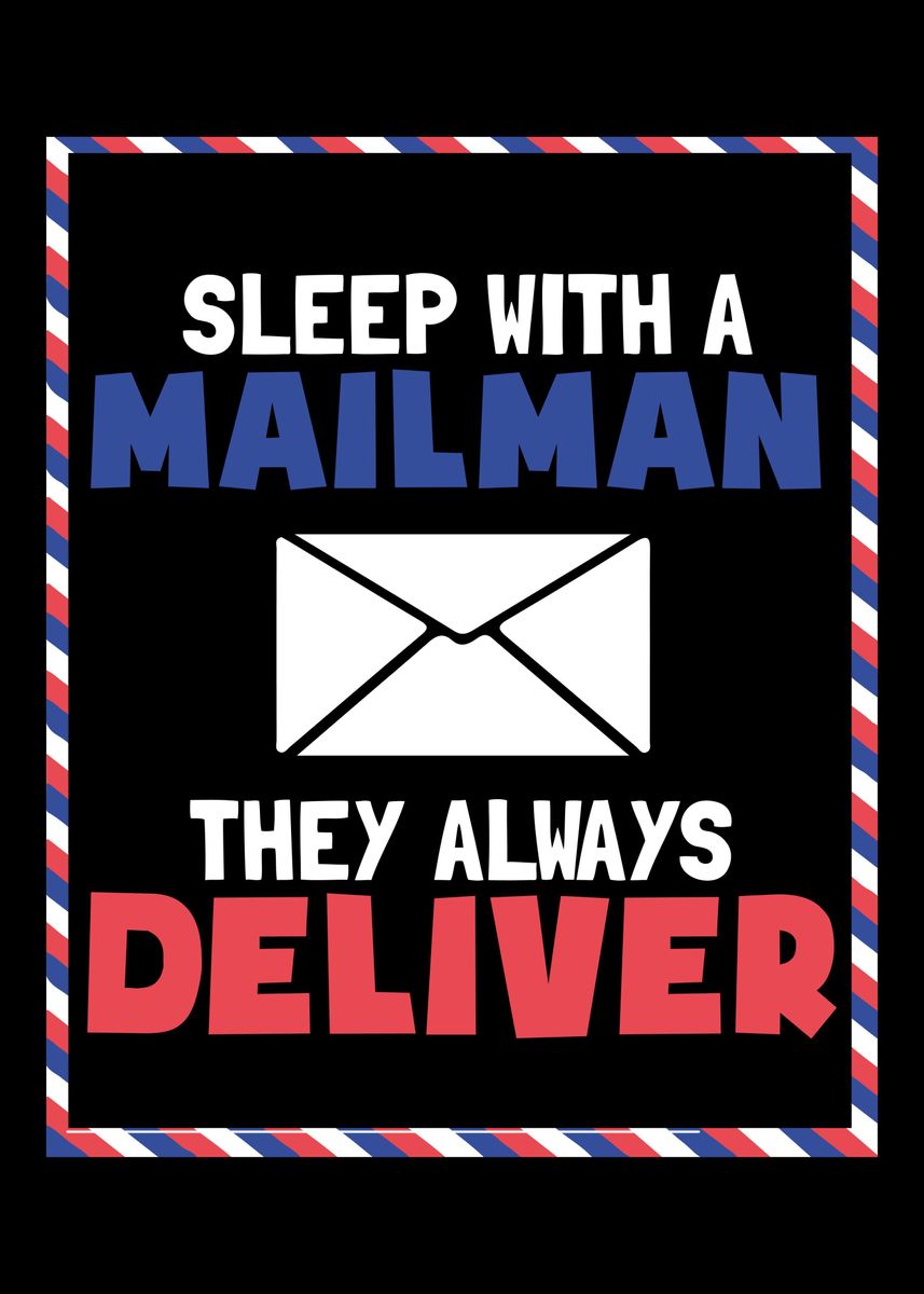 'Postal Worker Mailman' Poster, picture, metal print, paint by ...