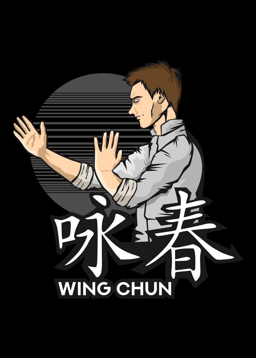 'Wing Chun Kung Fu' Poster, picture, metal print, paint by O G | Displate