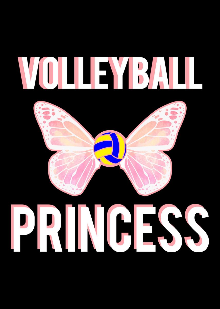'Volleyball Princess' Poster, picture, metal print, paint by John ...