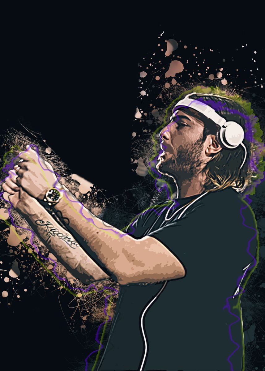 'Alesso' Poster, picture, metal print, paint by MDA STUDIO | Displate