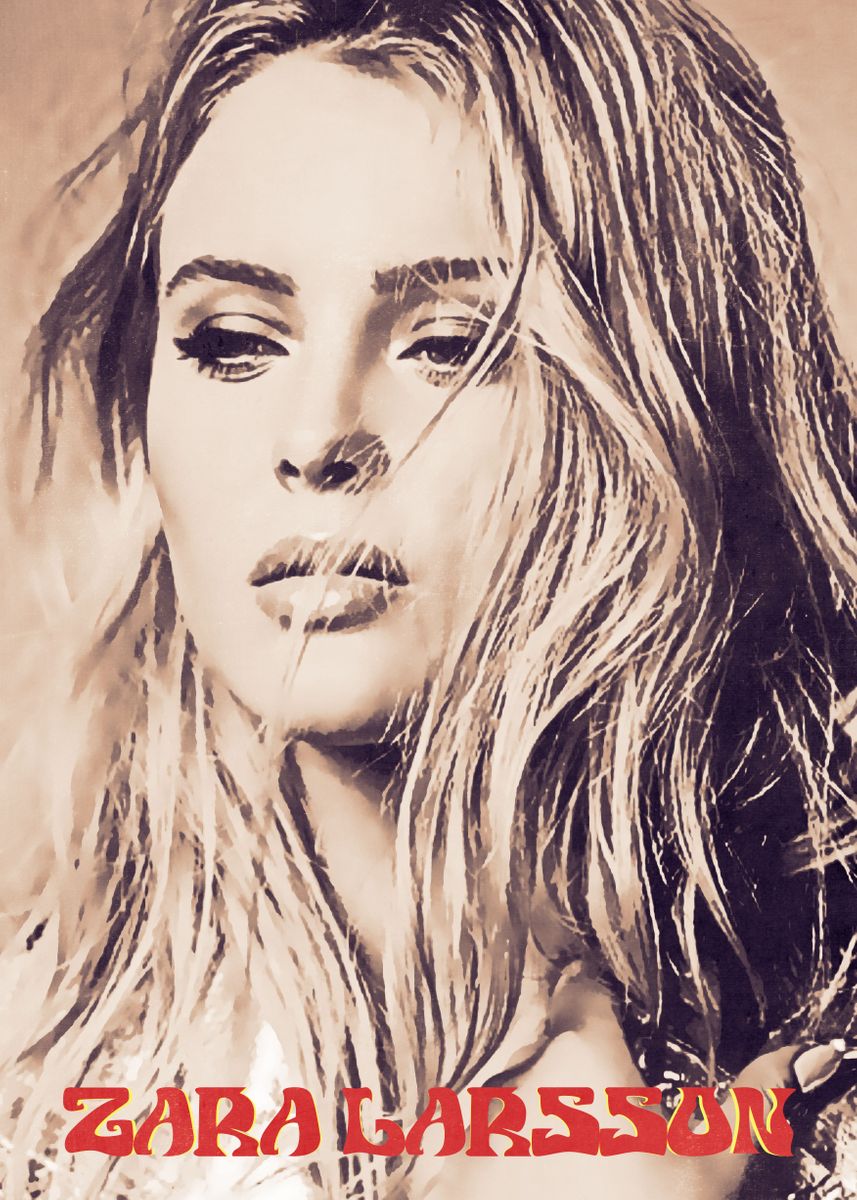 'Zara Larsson' Poster by Anxhela Sufa | Displate