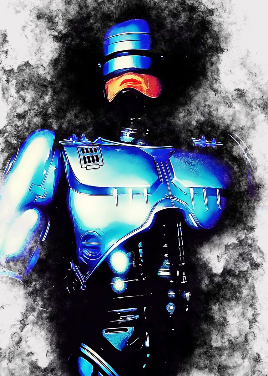 'robocop' Poster, picture, metal print, paint by marco yan | Displate
