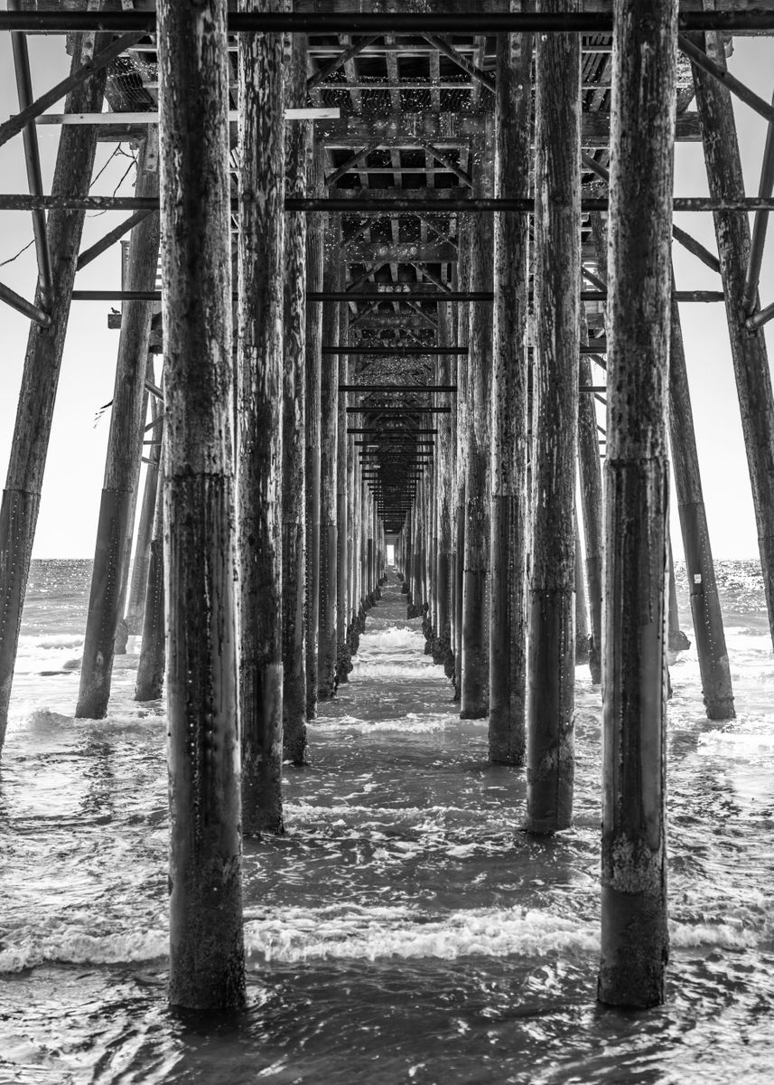 'Oceanside Pier' Poster, picture, metal print, paint by Dennis Weichert ...