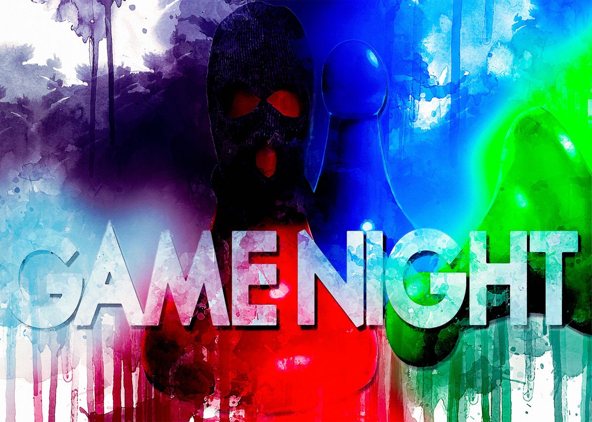 'Game night 2' Poster by Jeffery Anabelle | Displate