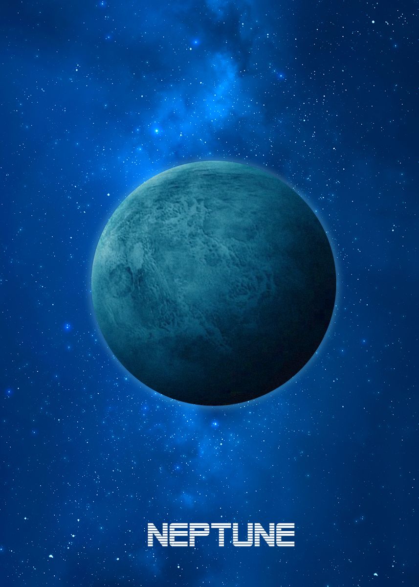 'Neptune' Poster, picture, metal print, paint by Judyta Foksa | Displate