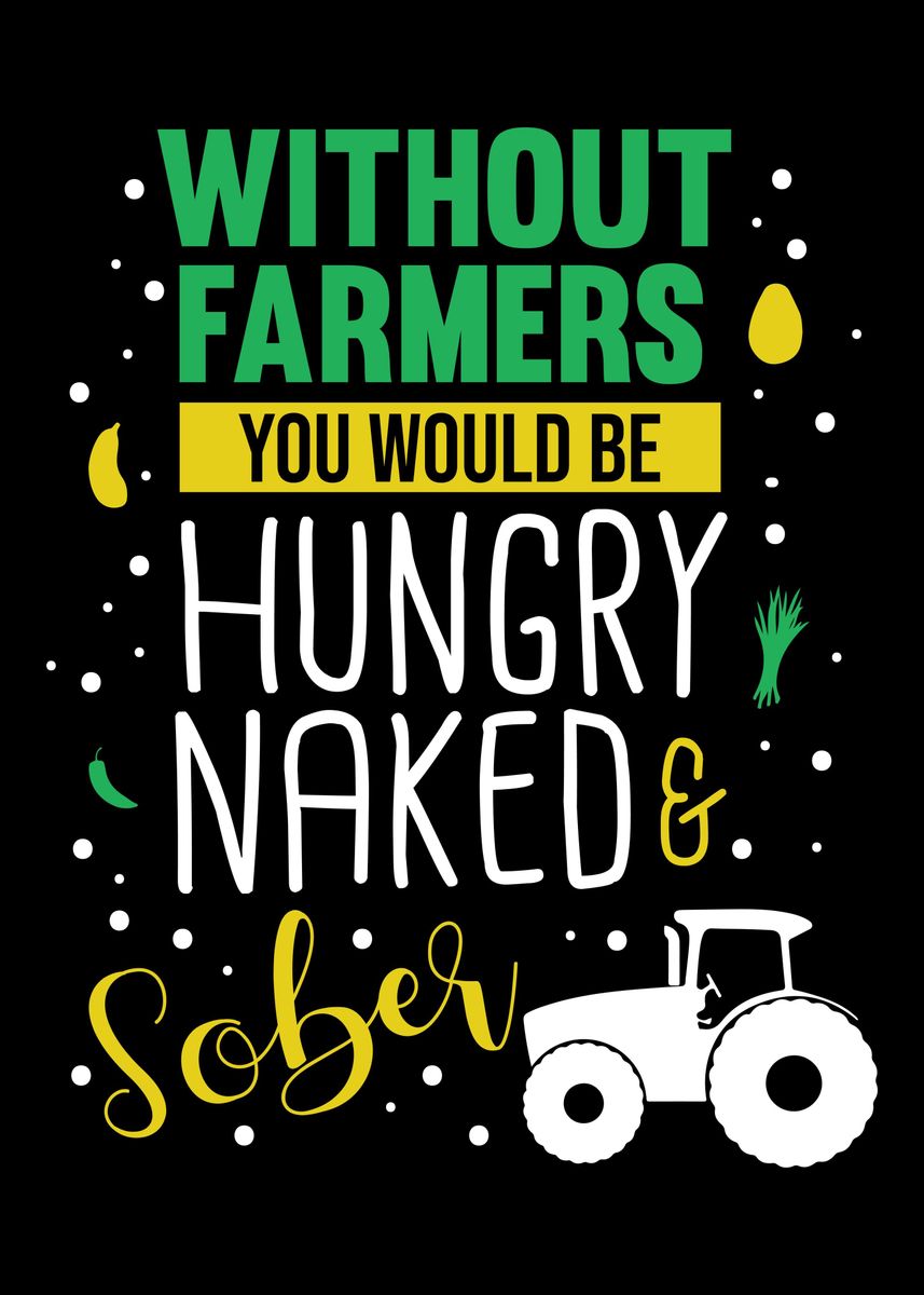 'Farmer Farming' Poster, picture, metal print, paint by Sebastian ...