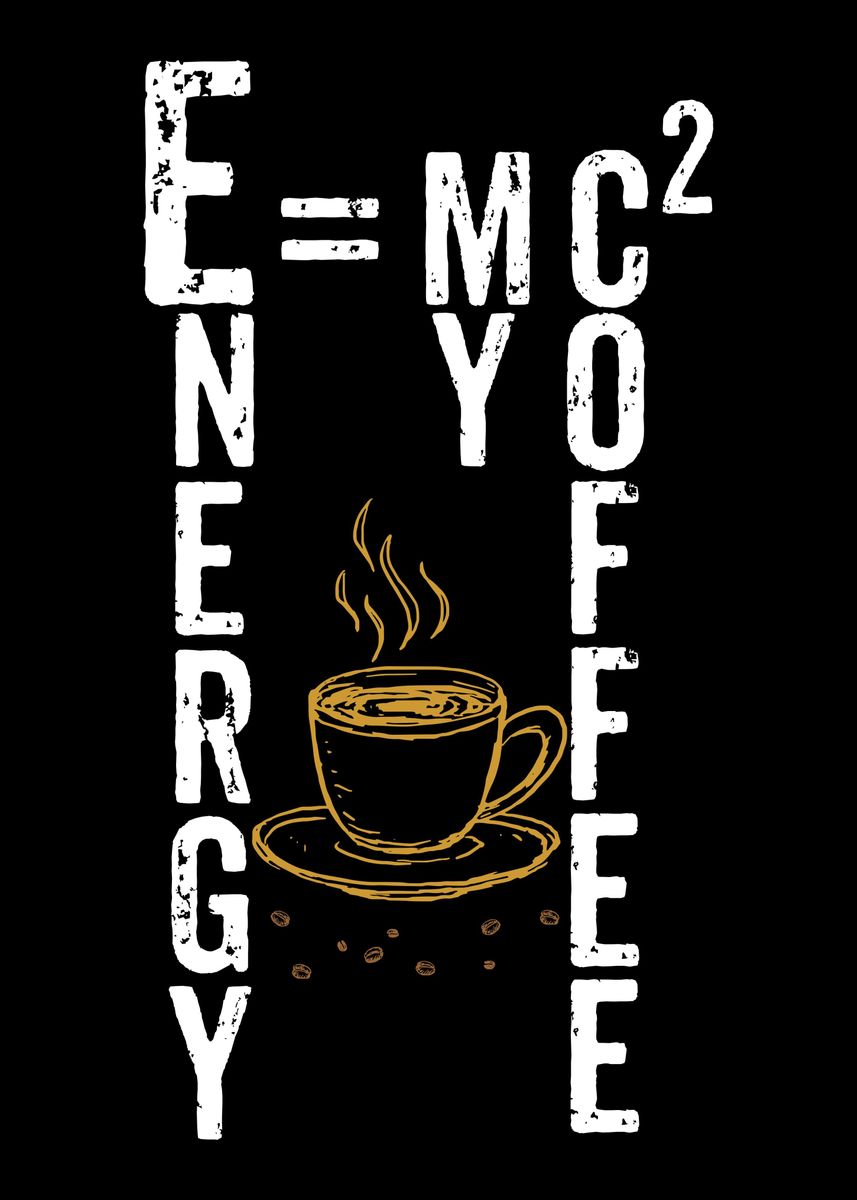 'coffee formula' Poster by LeSheer Displate | Displate