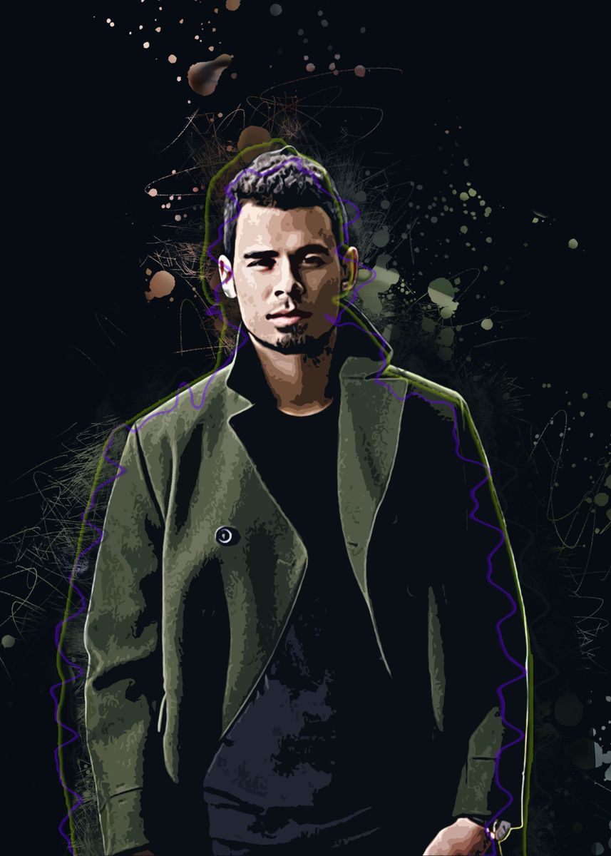 'Afrojack' Poster, picture, metal print, paint by MDA STUDIO | Displate