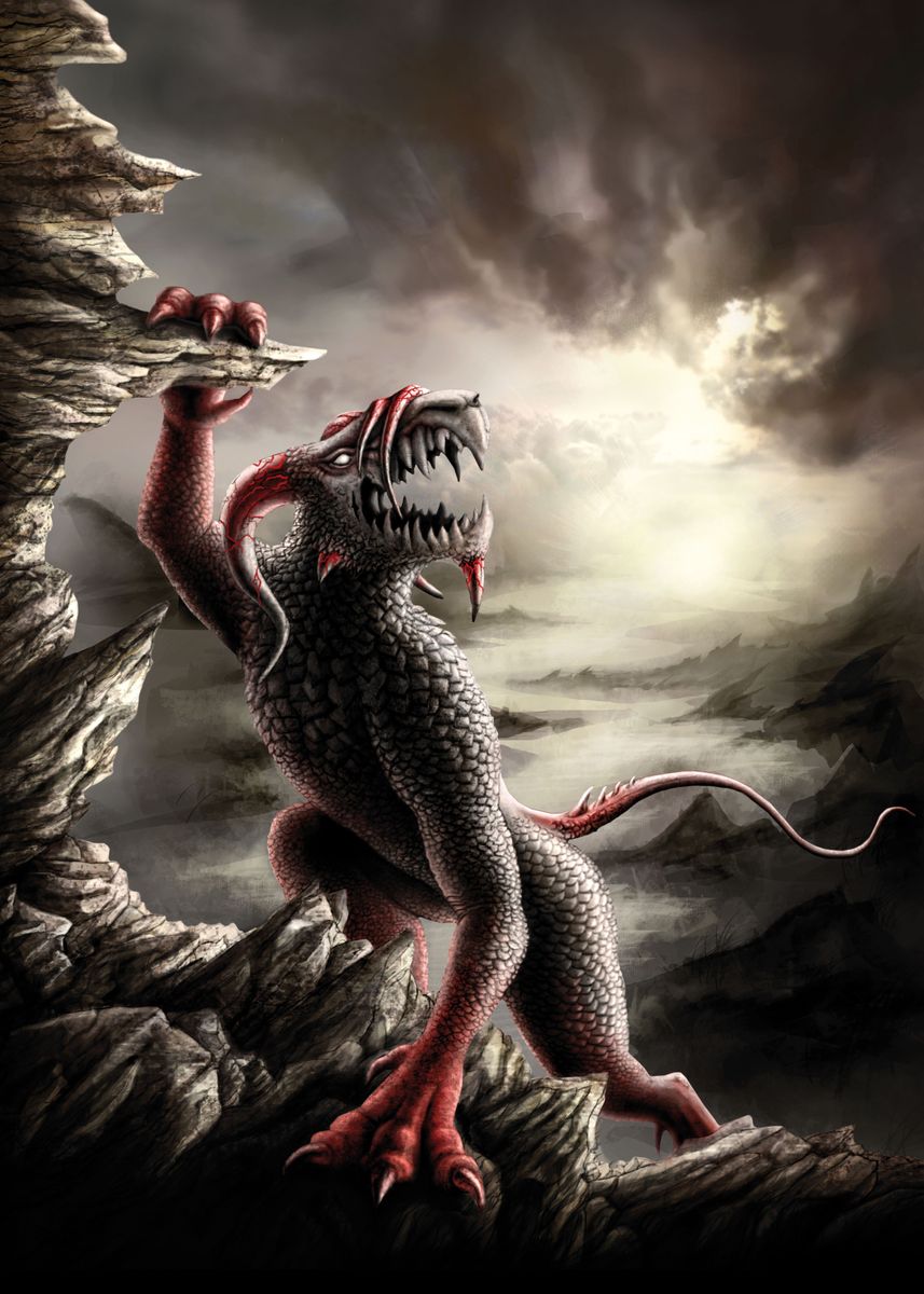 'Demon of the Apocalypse' Poster, picture, metal print, paint by Sarah ...