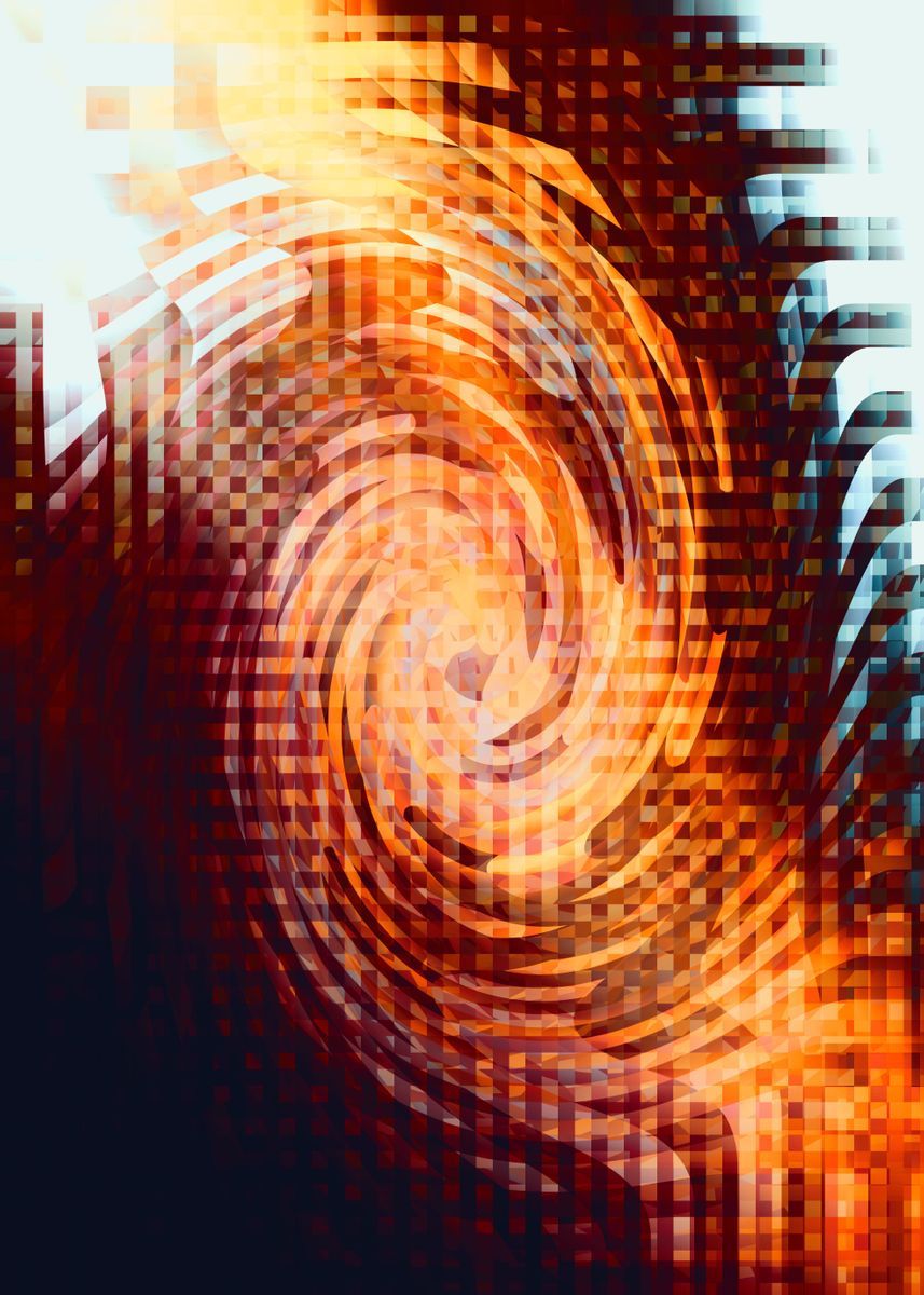 'Abstract Vortex' Poster, picture, metal print, paint by Stieven ...