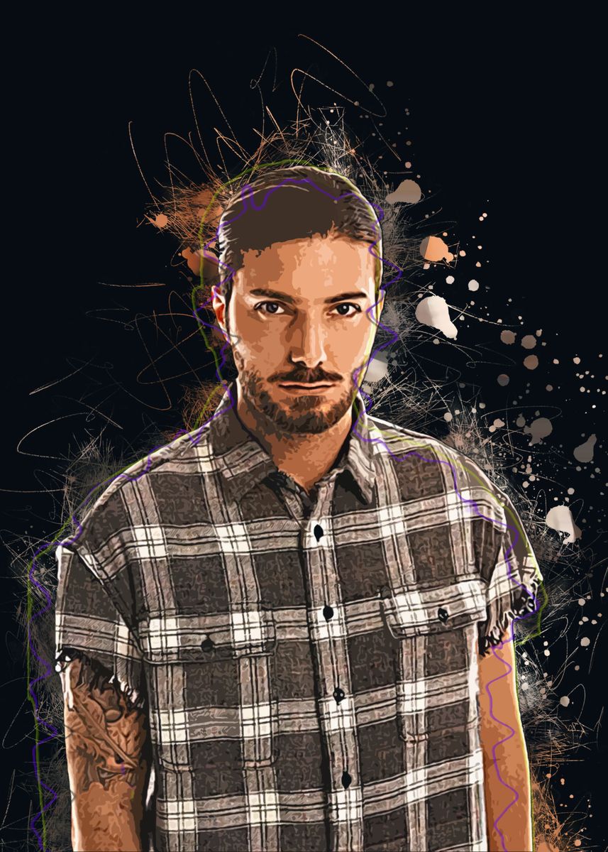 'Alesso' Poster, picture, metal print, paint by MDA STUDIO | Displate