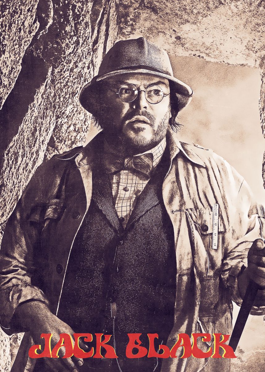 'Jack Black' Poster, picture, metal print, paint by Anxhela Sufa | Displate