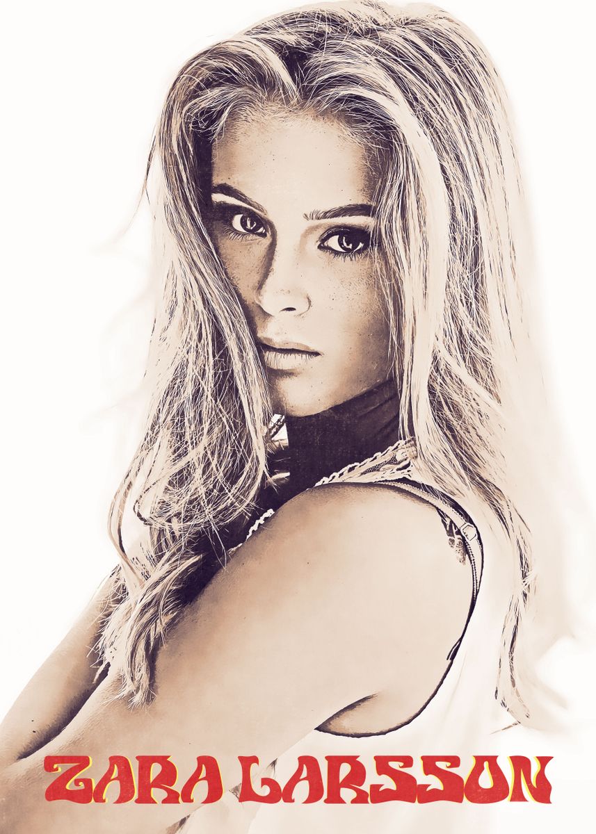 'Zara Larsson' Poster, picture, metal print, paint by Anxhela Sufa ...