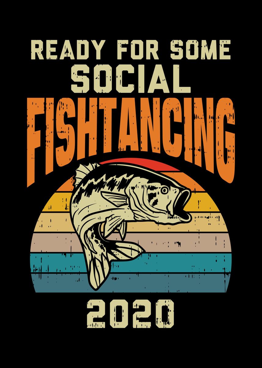 'Social Distancing Fish' Poster by BoredKoalas | Displate