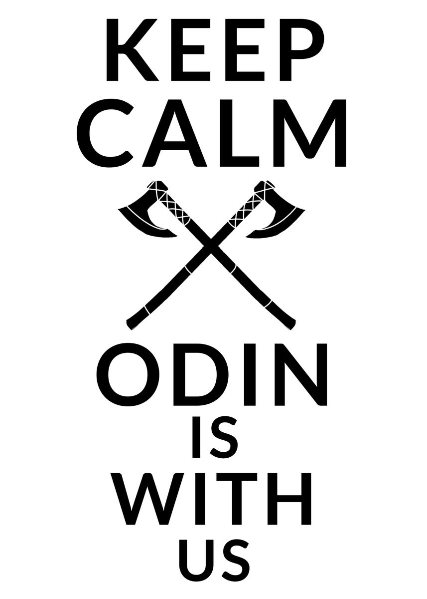 'Keep calm' Poster, picture, metal print, paint by wood monster | Displate