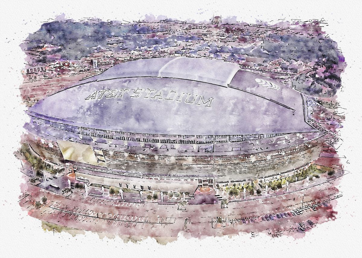 'ATT Stadium' Poster by tabysra | Displate