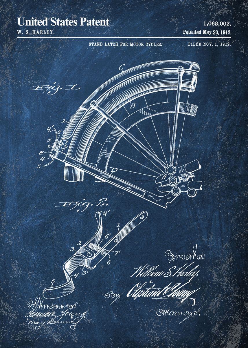 '1913 motor circle' Poster by Project X | Displate