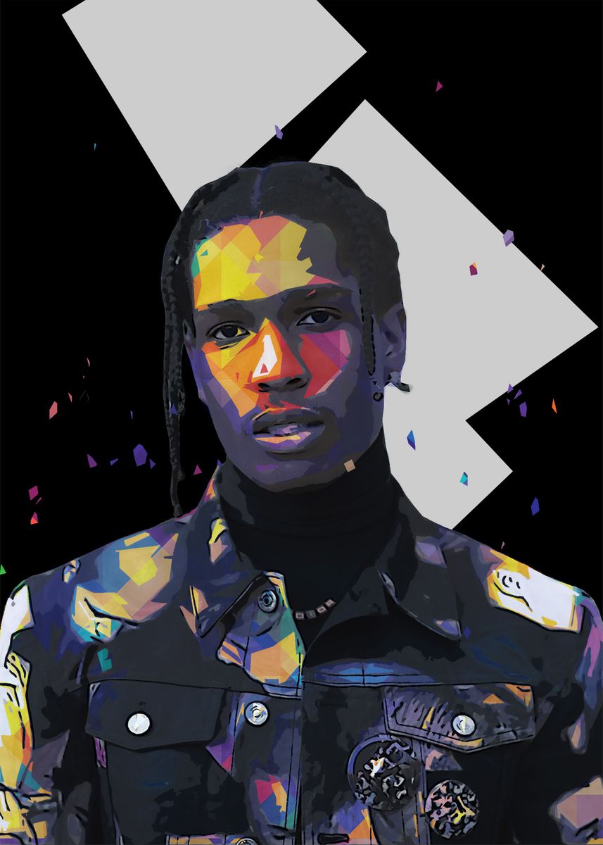 'ASAP Rocky' Poster, picture, metal print, paint by OOM TEAM | Displate