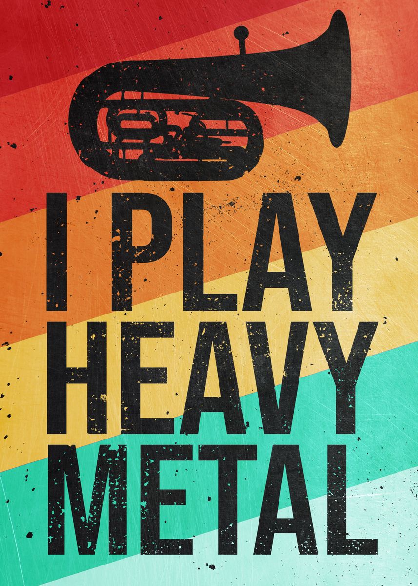 'Tubist Vintage Retro 70s' Poster, picture, metal print, paint by ...