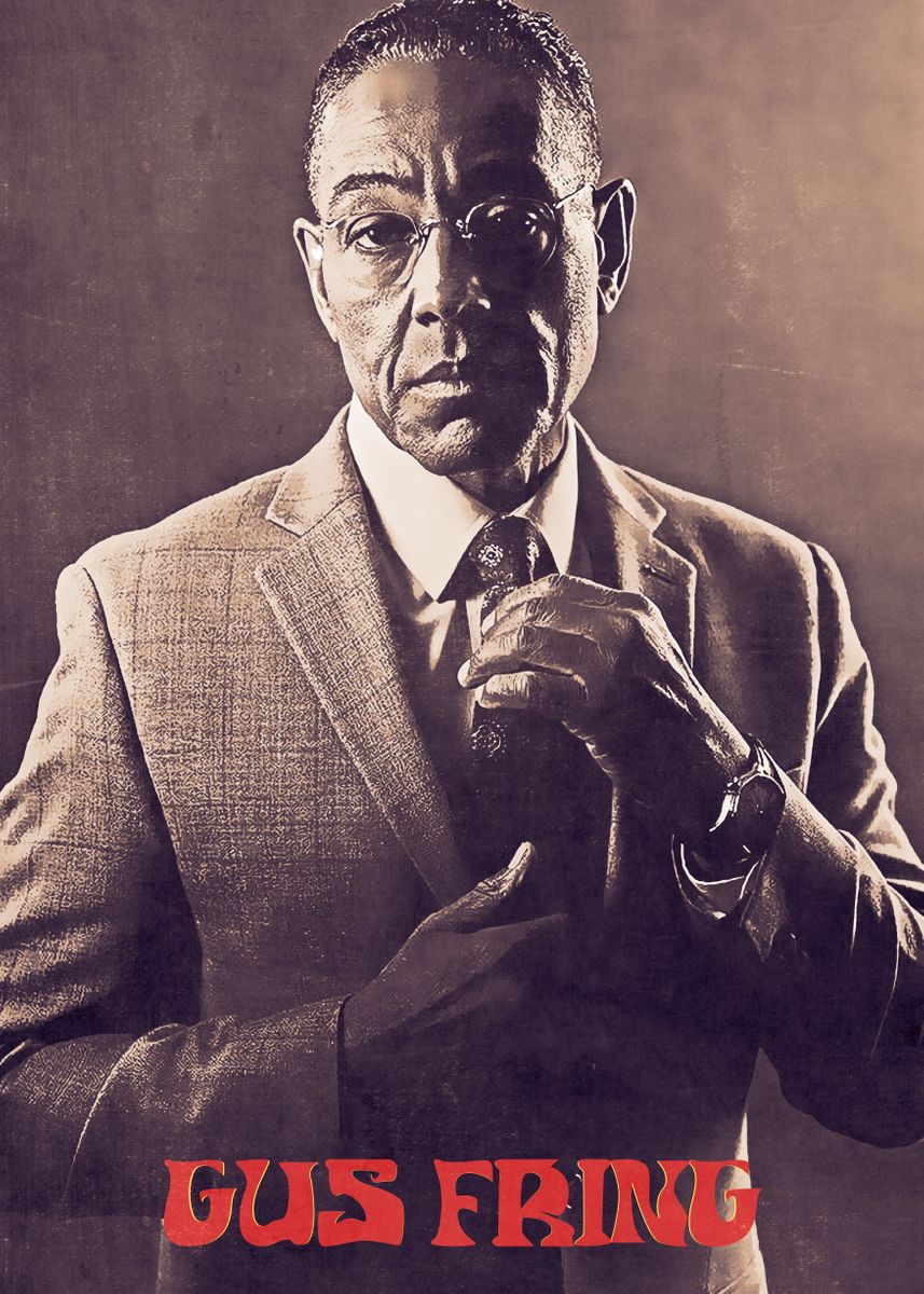 'Gus Fring' Poster, picture, metal print, paint by Anxhela Sufa | Displate