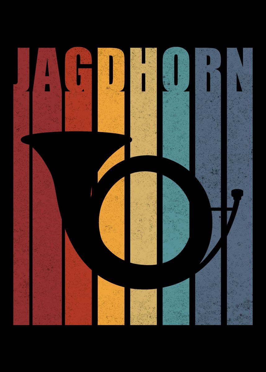 'Jagdhorn Jagd Horn Hrner ' Poster, picture, metal print, paint by ...