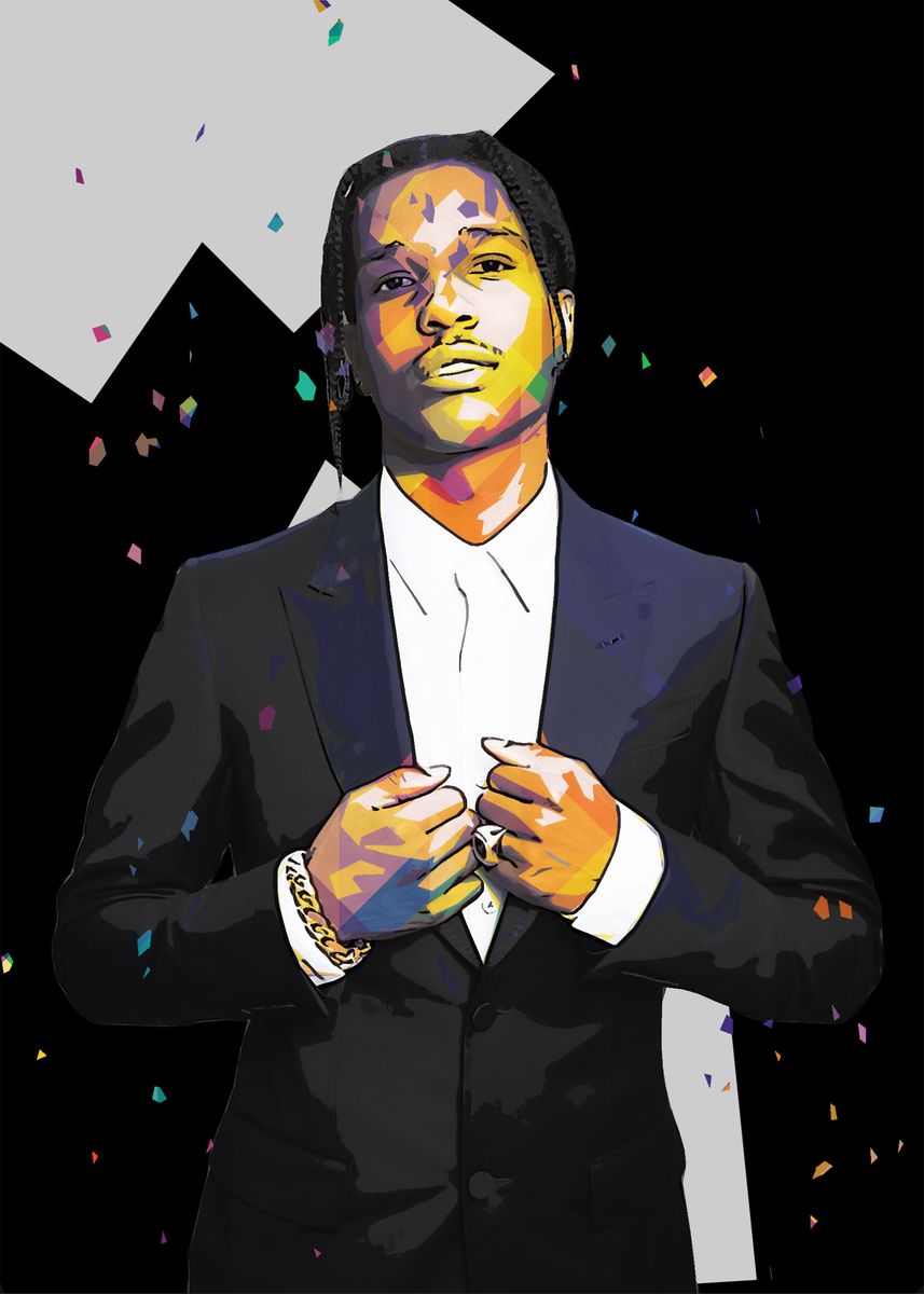 'ASAP Rocky' Poster, picture, metal print, paint by OOM TEAM | Displate