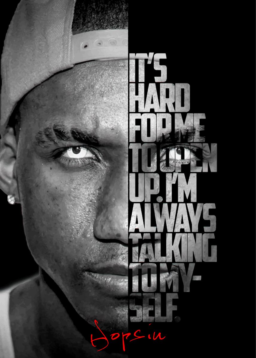 'Hopsin' Poster, picture, metal print, paint by BnWDesigner | Displate