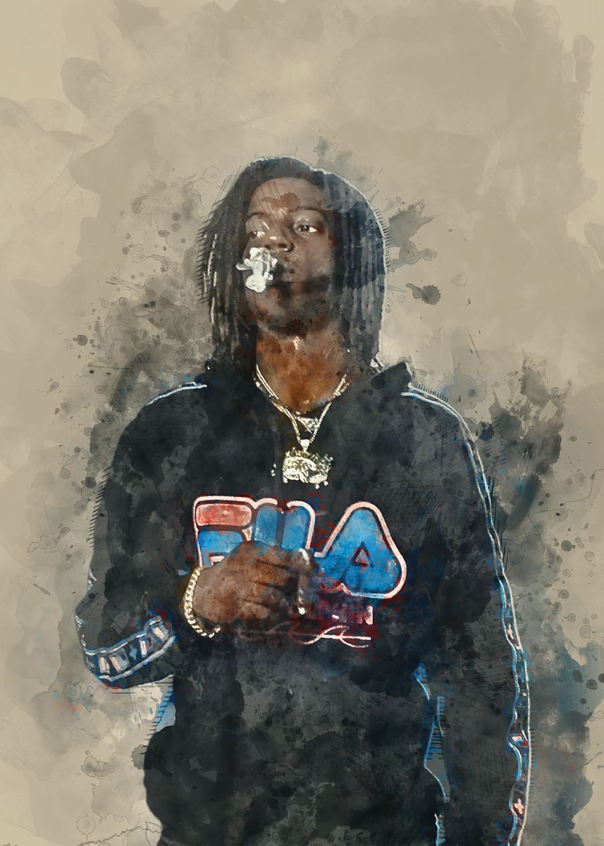 'OMB Peezy' Poster, picture, metal print, paint by DTW GROUP | Displate