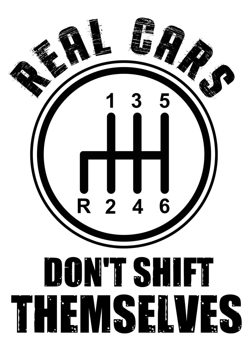 'Manual driving' Poster, picture, metal print, paint by TheSpezialBrand ...