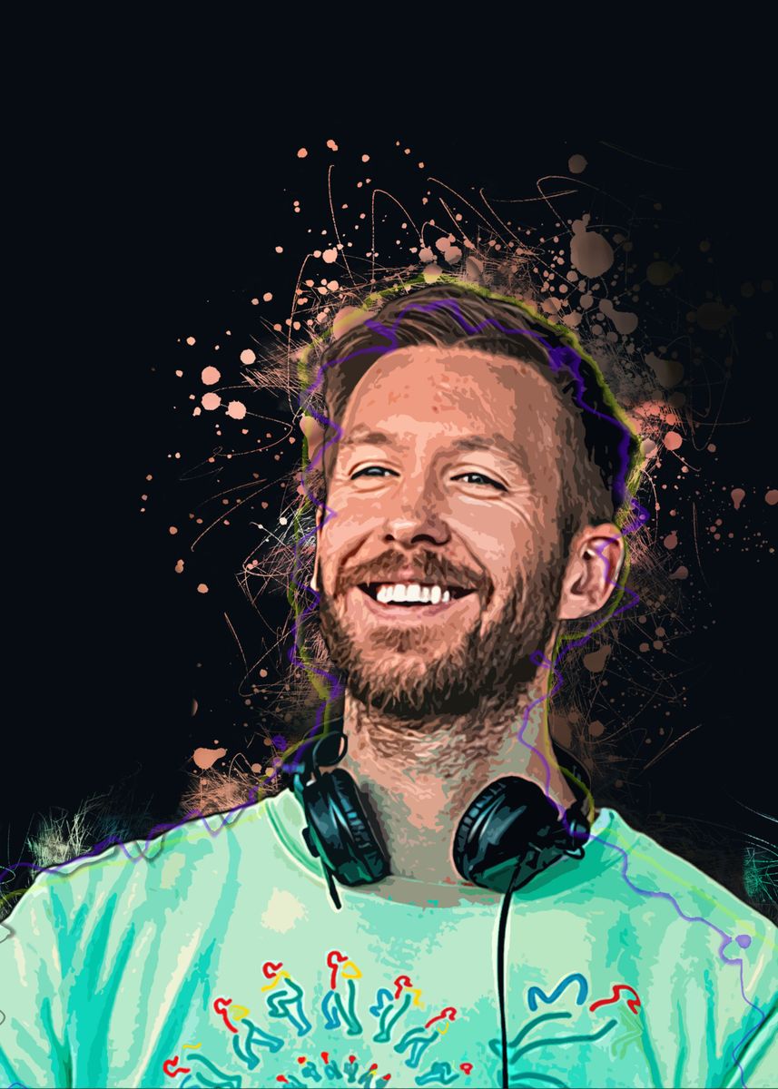'Calvin Harris' Poster by MDA STUDIO | Displate