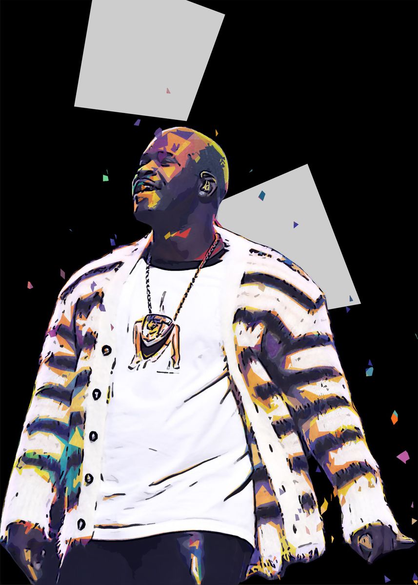 'ASAP Ferg' Poster, picture, metal print, paint by OOM TEAM | Displate