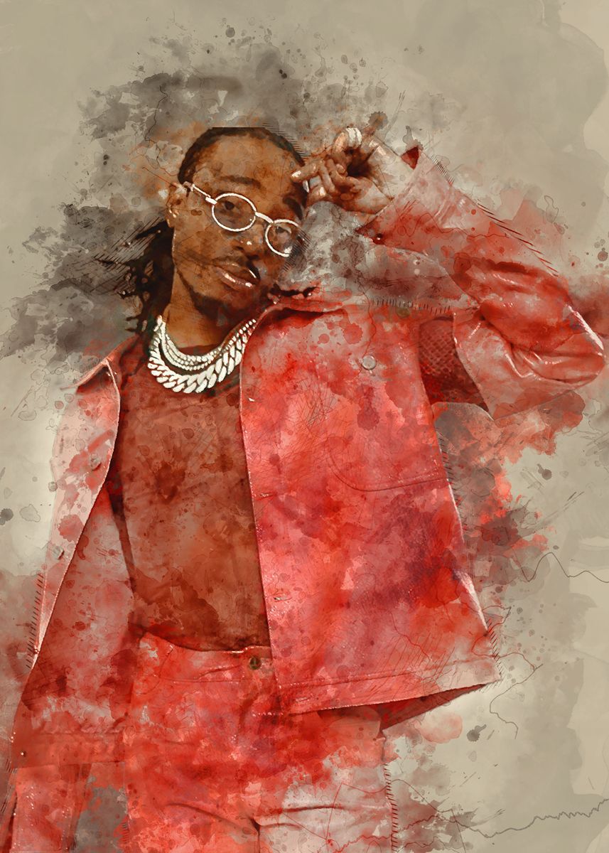 'Quavo' Poster, picture, metal print, paint by DTW GROUP | Displate