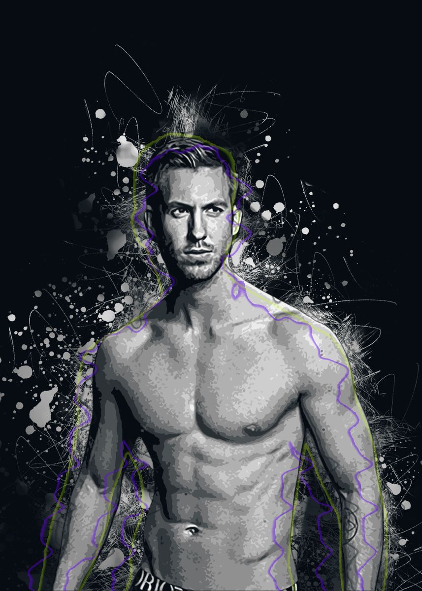 'Calvin Harris' Poster, picture, metal print, paint by MDA STUDIO ...