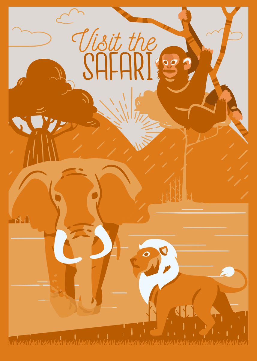 'Visit The Sarai Africa' Poster, picture, metal print, paint by to42 ...