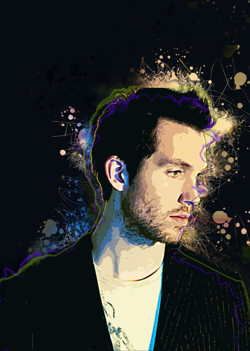 'Calvin Harris' Poster, picture, metal print, paint by MDA STUDIO ...