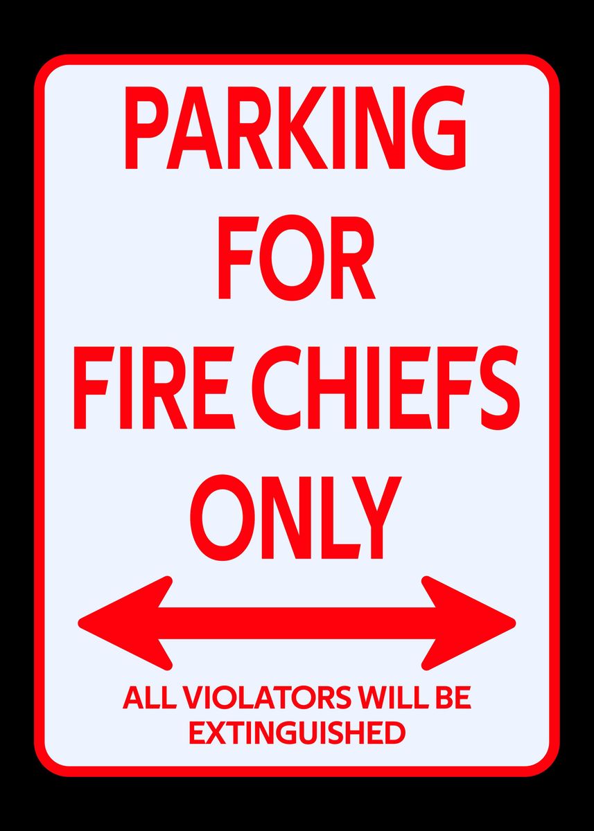 'Fire Chief Fire Department' Poster, picture, metal print, paint by ...