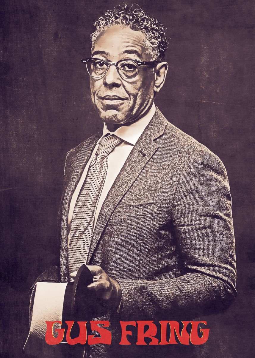 'Gus Fring' Poster, picture, metal print, paint by Anxhela Sufa | Displate