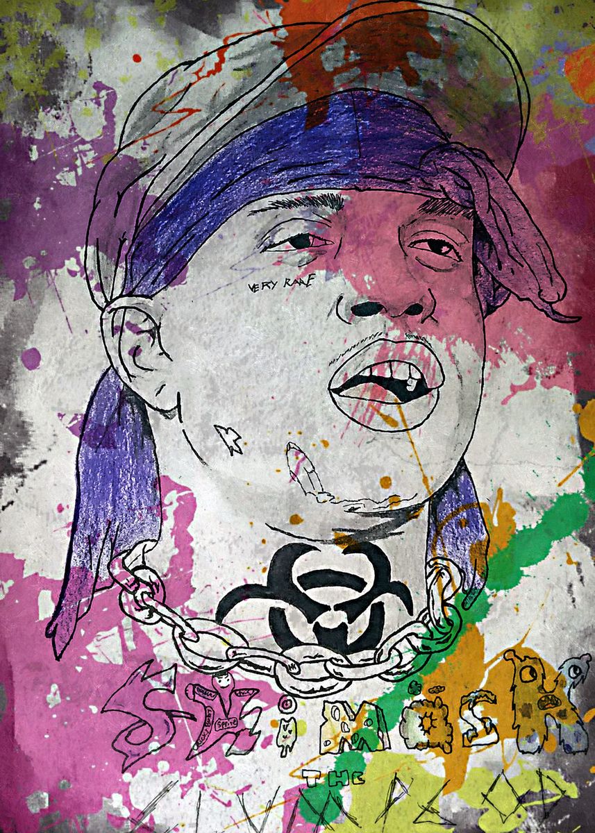 'Stokeley ' Poster, picture, metal print, paint by Kris Hatake | Displate