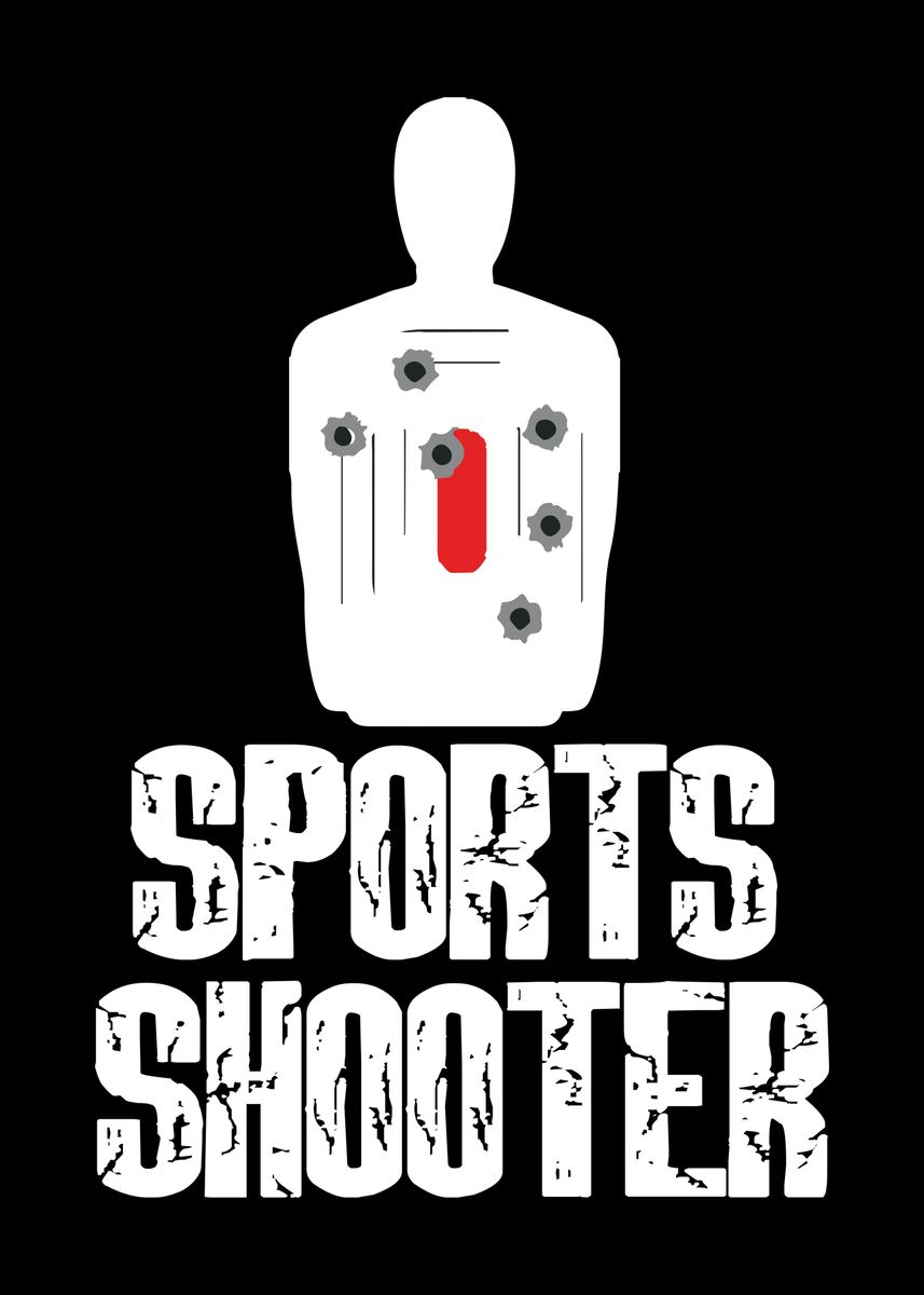 'Sports Shooter Shooting' Poster, picture, metal print, paint by ...