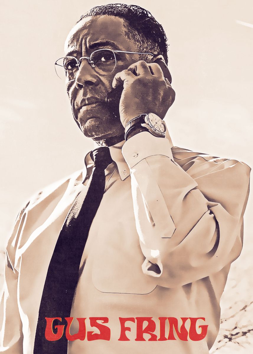 'Gus Fring' Poster, picture, metal print, paint by Anxhela Sufa | Displate
