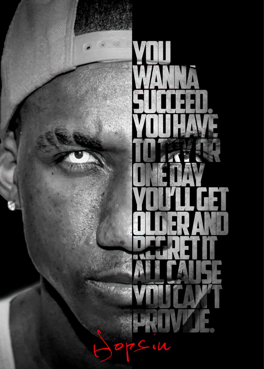 'Hopsin' Poster, picture, metal print, paint by BnWDesigner | Displate