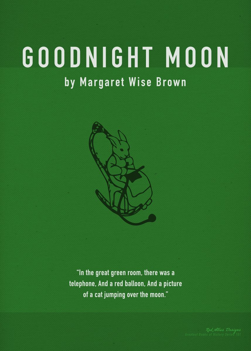 'Goodnight Moon Book Art ' Poster, picture, metal print, paint by ...