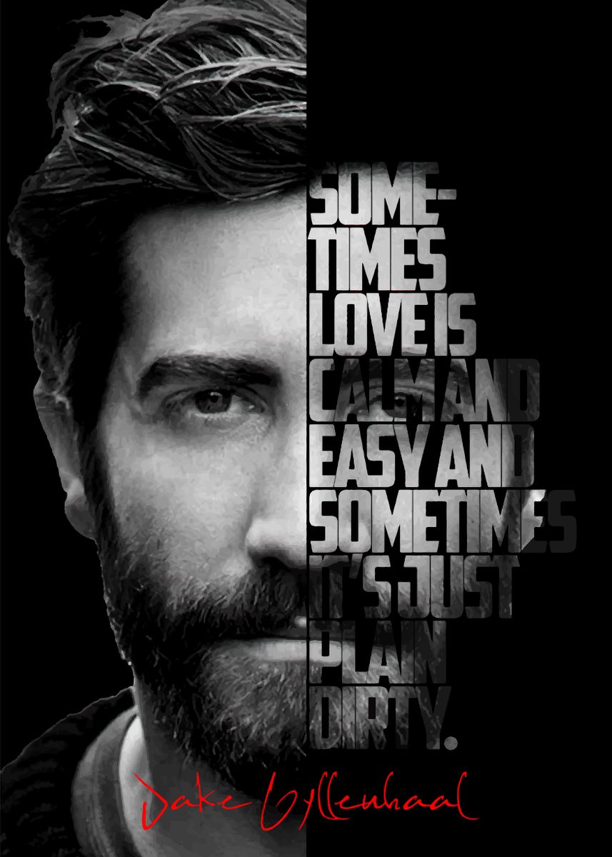 'Jake Gyllenhaal' Poster by BnWDesigner | Displate