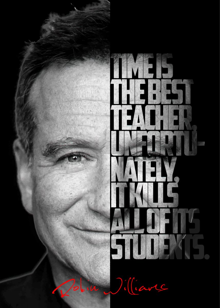 'Robin Williams' Poster, picture, metal print, paint by BnWDesigner ...
