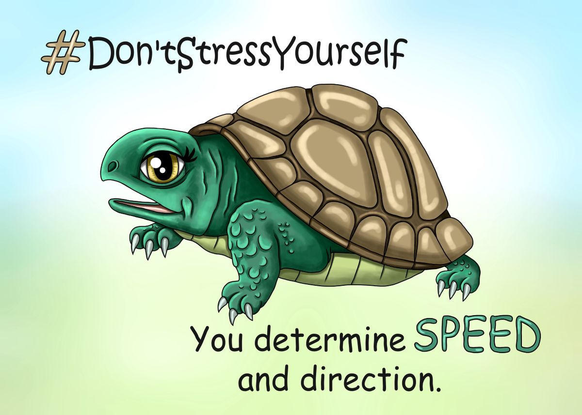 'Relaxed turtle' Poster by ARTemyzz | Displate