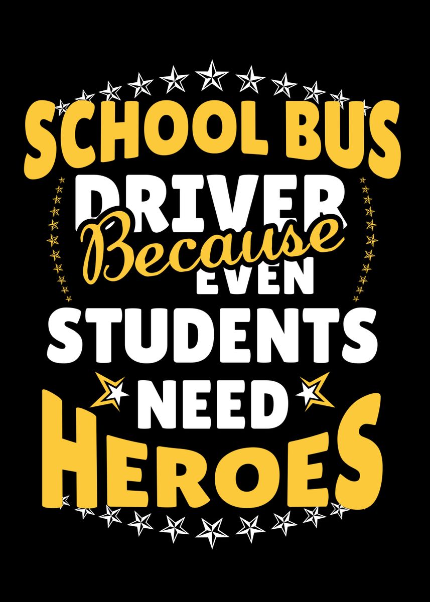 'School Bus Driver' Poster by ZS C O M M E R C E | Displate