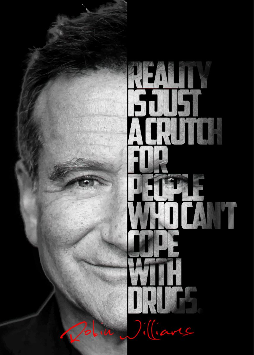 'Robin Williams' Poster, picture, metal print, paint by BnWDesigner ...